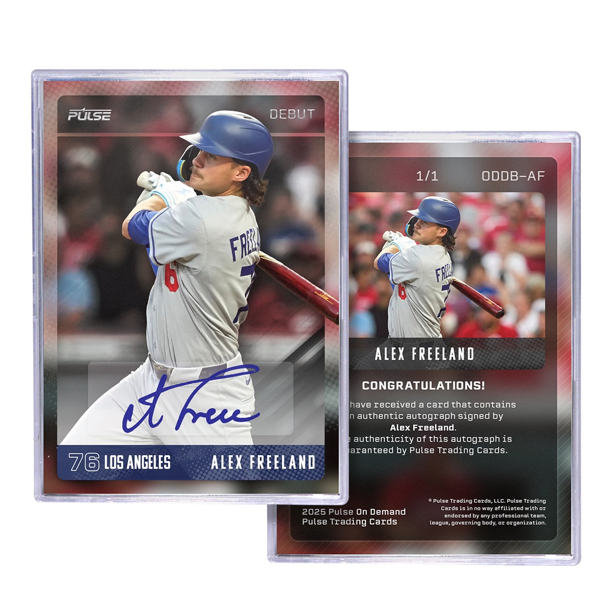 2025 Pulse On Demand Alex Freeland Autographed Debut Card
