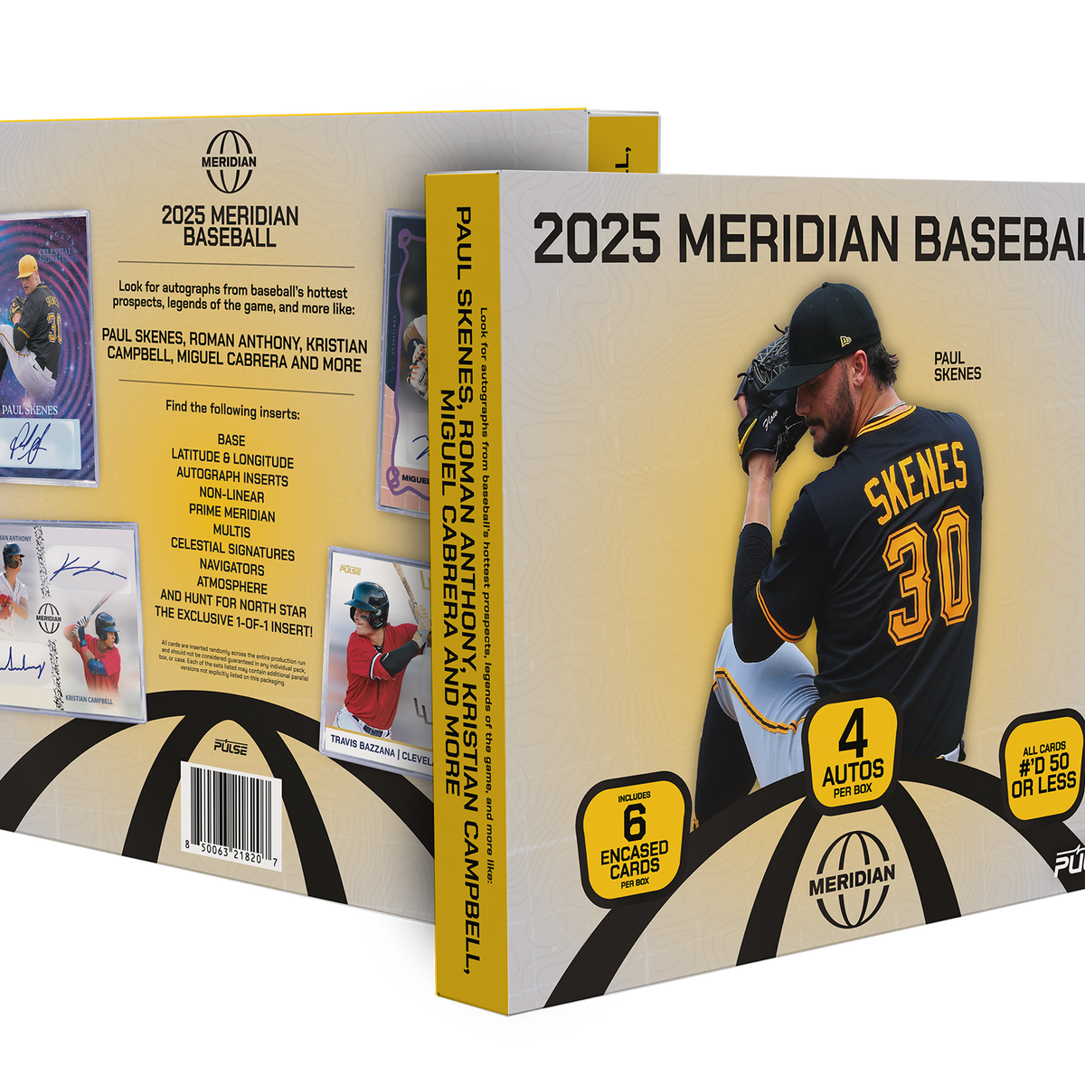 2025 Pulse Meridian Baseball Hobby (4 Autographs Per Box)