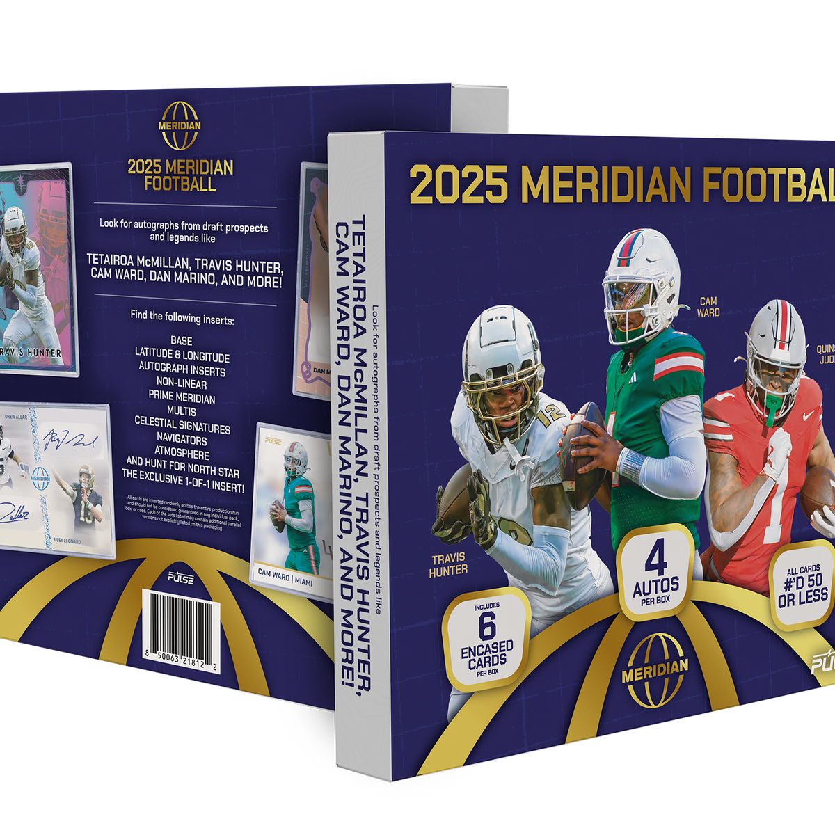 2025 Pulse Meridian Football Hobby (4 Autographs Per Box)