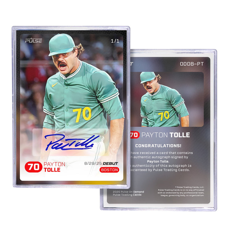 2025 Pulse On Demand Payton Tolle Autographed Debut Card