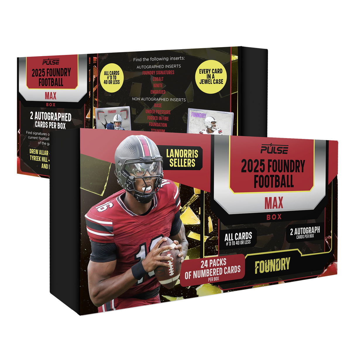 2025 Pulse Foundry Football Booster Box (24 Packs - 2 Autographs Per B