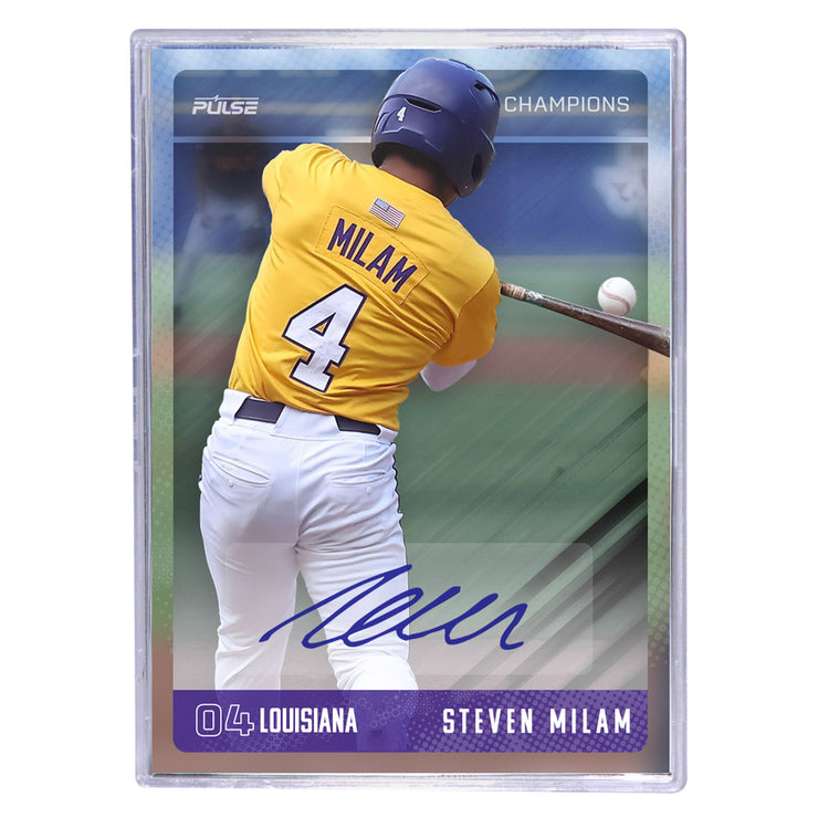 2025 Pulse On Demand Steven Milam Autographed Champions Card